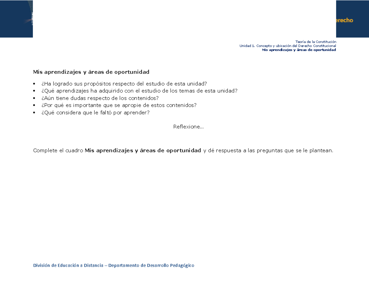 Cuadro af u1 - Ghgjg - Teoría de la Constitución Unidad 1. Concepto y ...