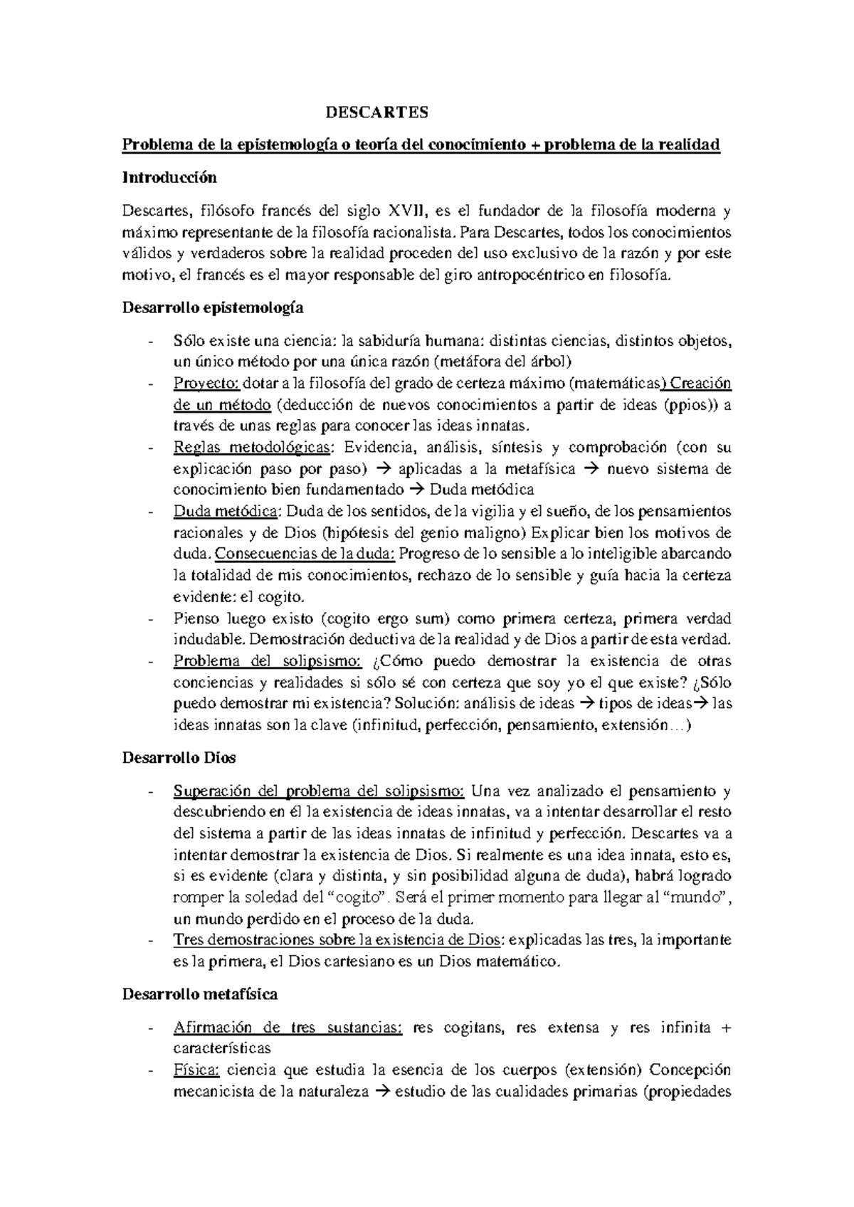 Esquemas Descartes - asd fa sd qweasd s qw dasdasd - DESCARTES Problema ...