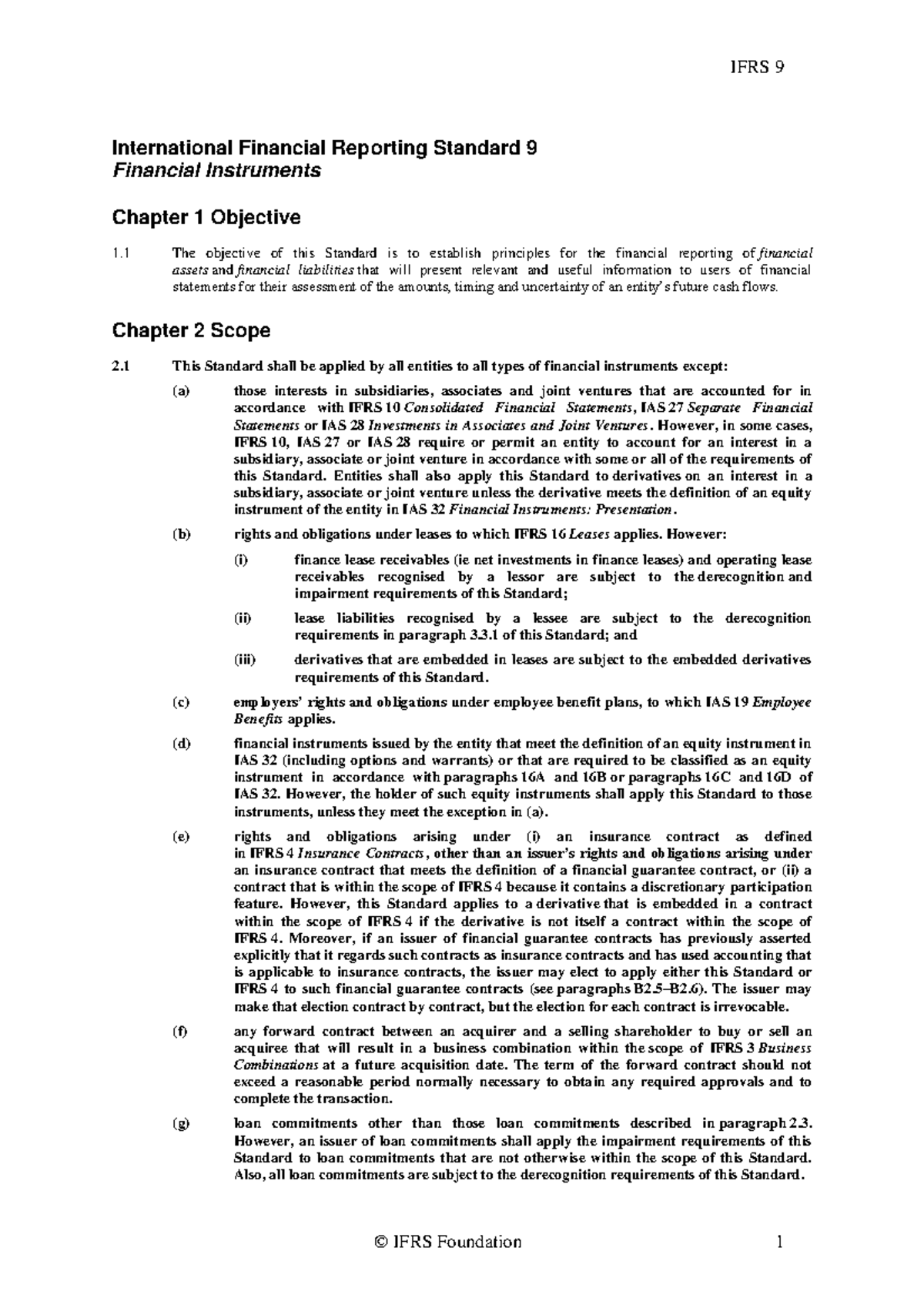 IFRS 9 - NIFF 9 - International Financial Reporting Standard 9 ...