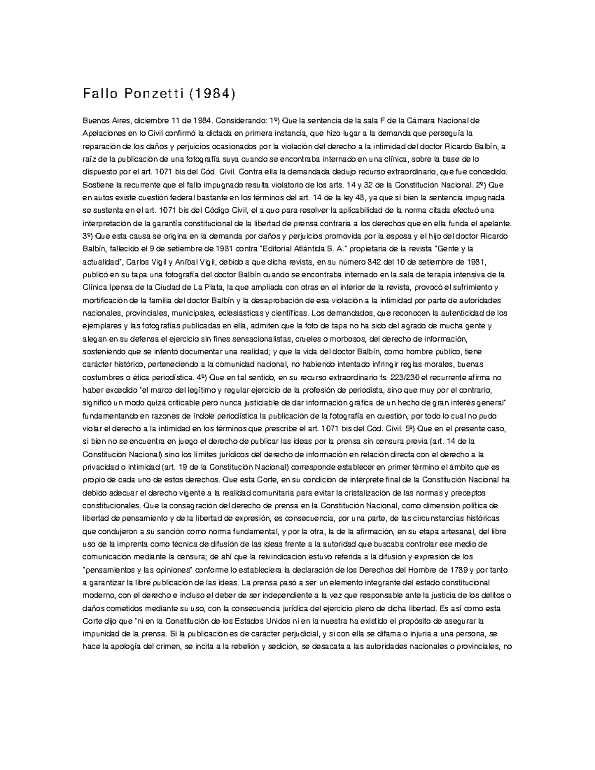 12. Fallo Ponzetti - Fallo Ponzetti (1984) Buenos Aires, diciembre 11 ...