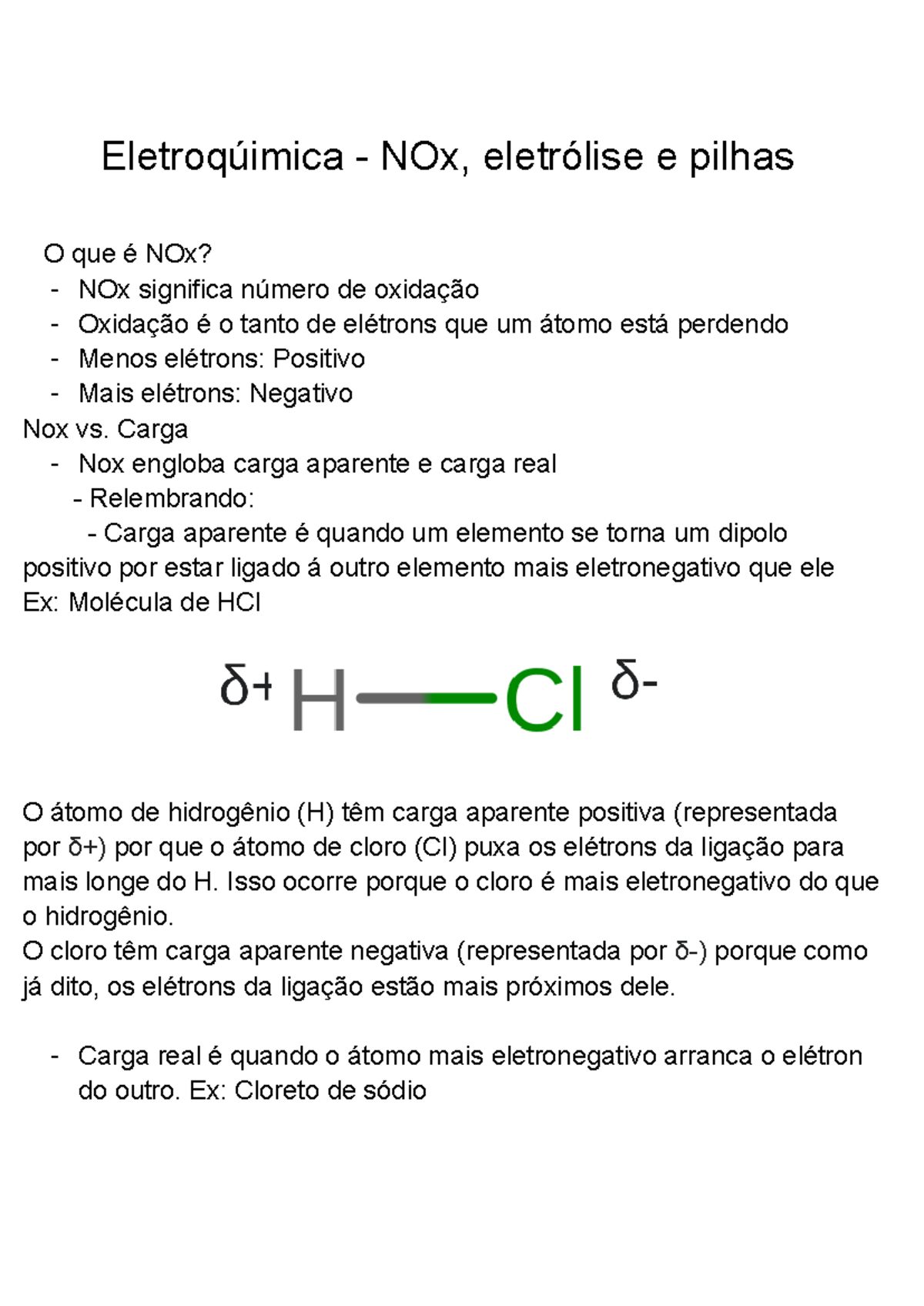 Electroquimica geral - Eletroqúimica - NOx, eletrólise e pilhas O que é ...