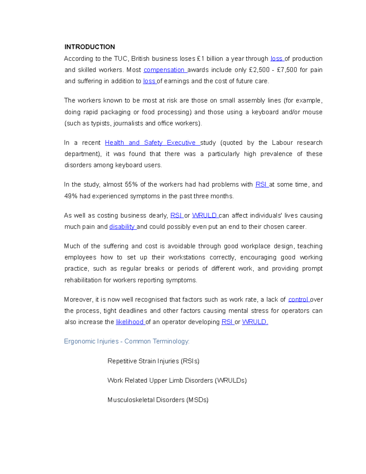 Safety Health 46 - The workers known to be most at risk are those on ...