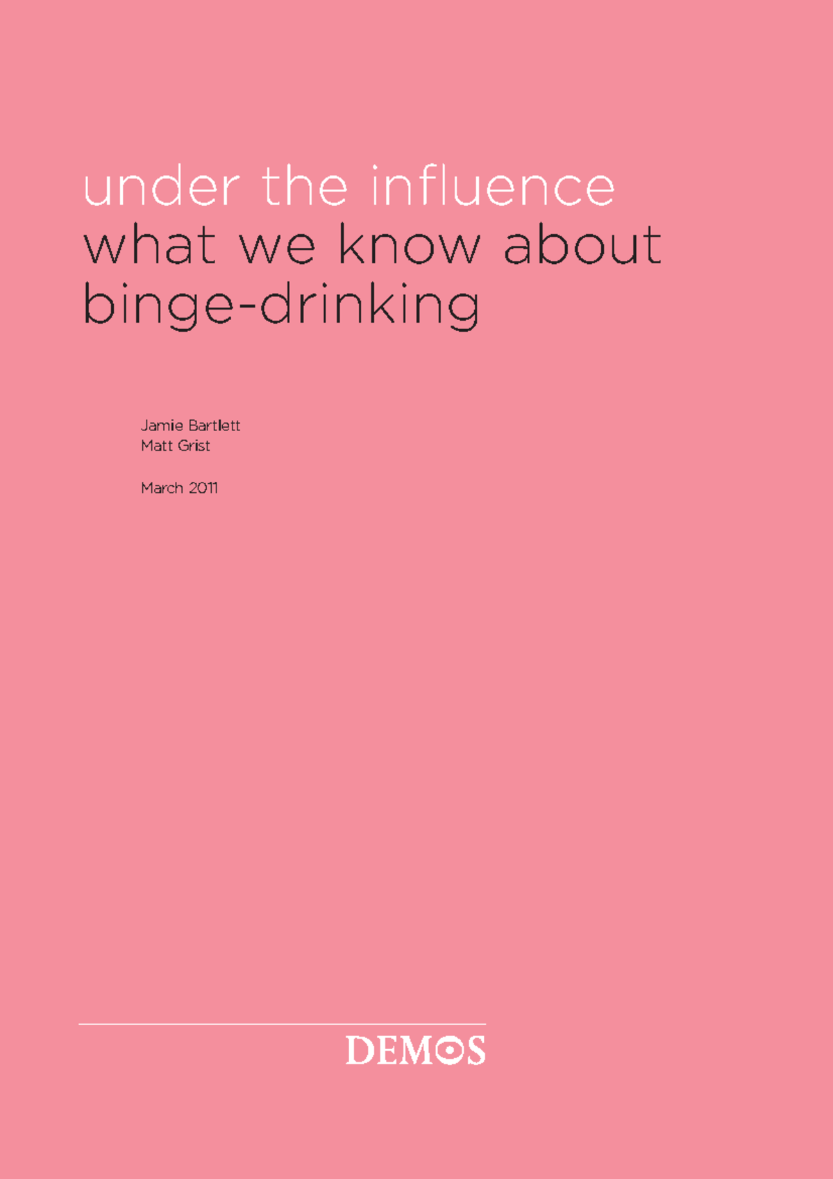 Journal Article - Binge Drinking - under the influence what we know ...