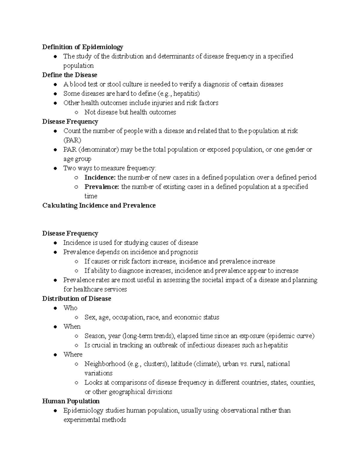 Ch. 5 - Epidemiologic Principles and Methods - Definition of ...