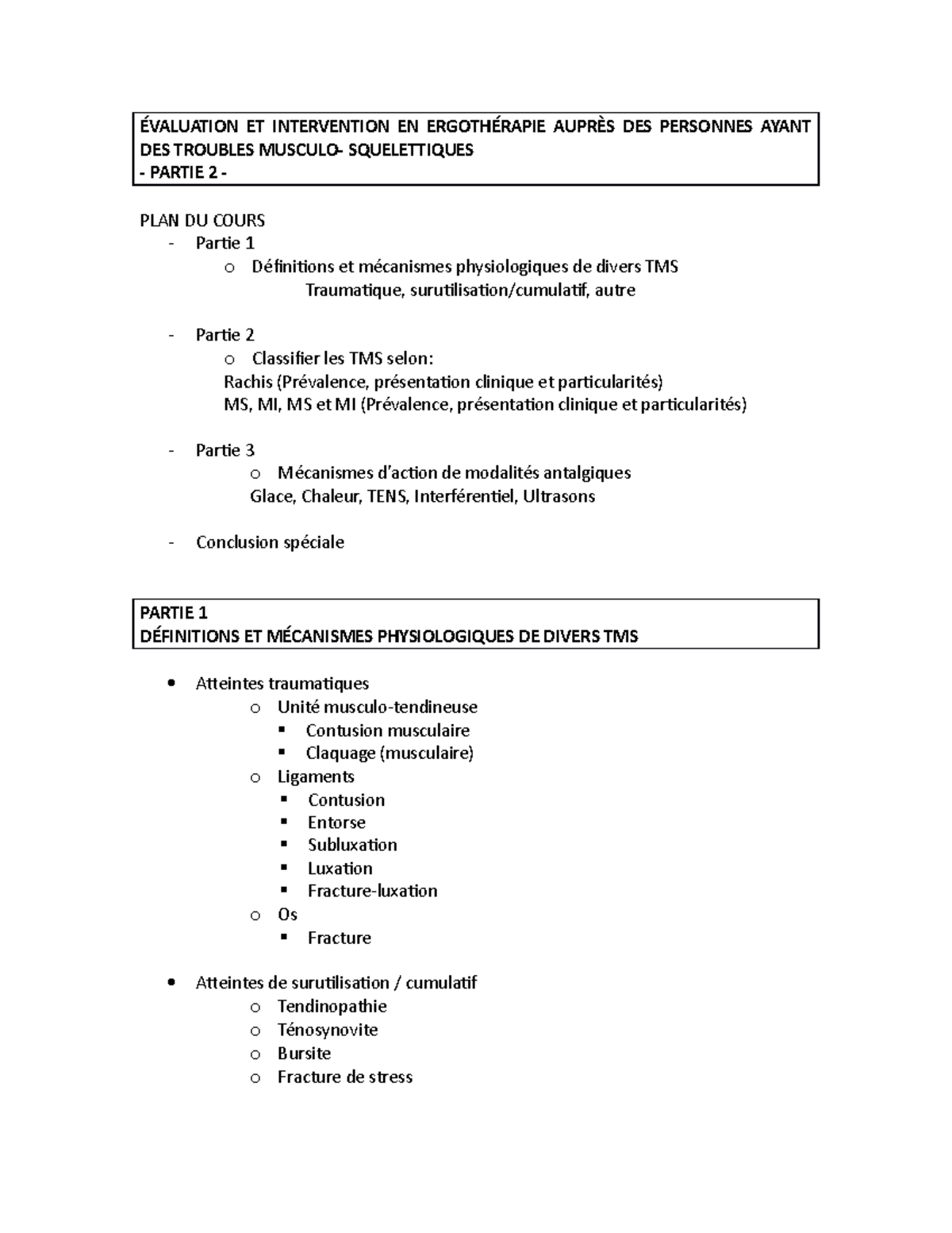 5-TMS2 - les différents troubles musculosquelettique et comment agir en ...