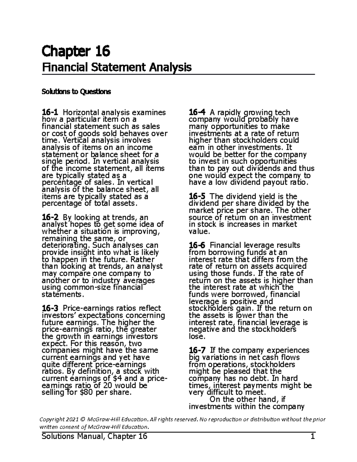 17e GNB CH16 SM - financial accounting - Chapter 16 Financial Statement ...