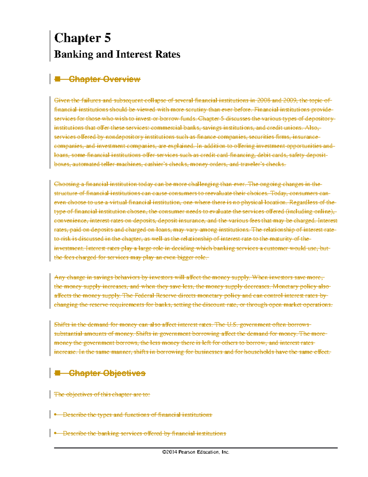 Ch 5 Financial Problems - Chapter 5 Banking and Interest Rates Chapter ...