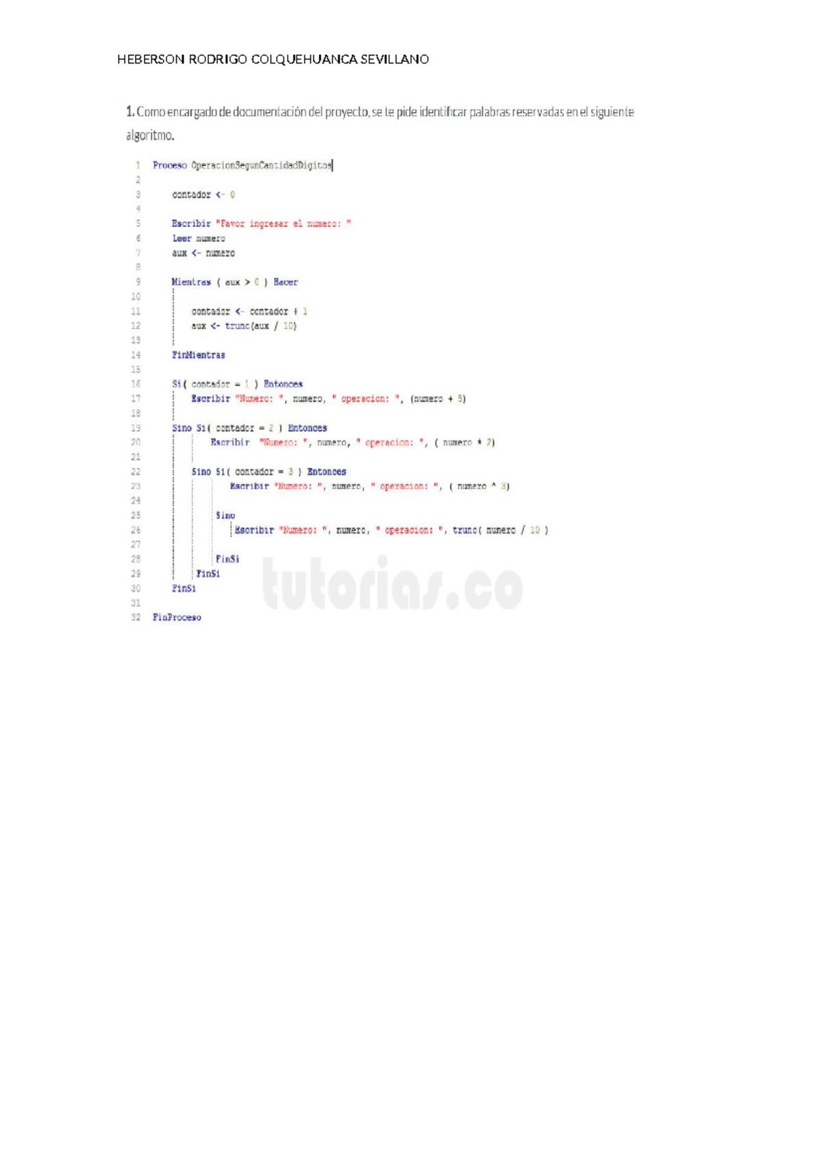 Algoritmos 3 - Tarea semana 5 - Principios de algoritmos - HEBERSON RODRIGO COLQUEHUANCA ...