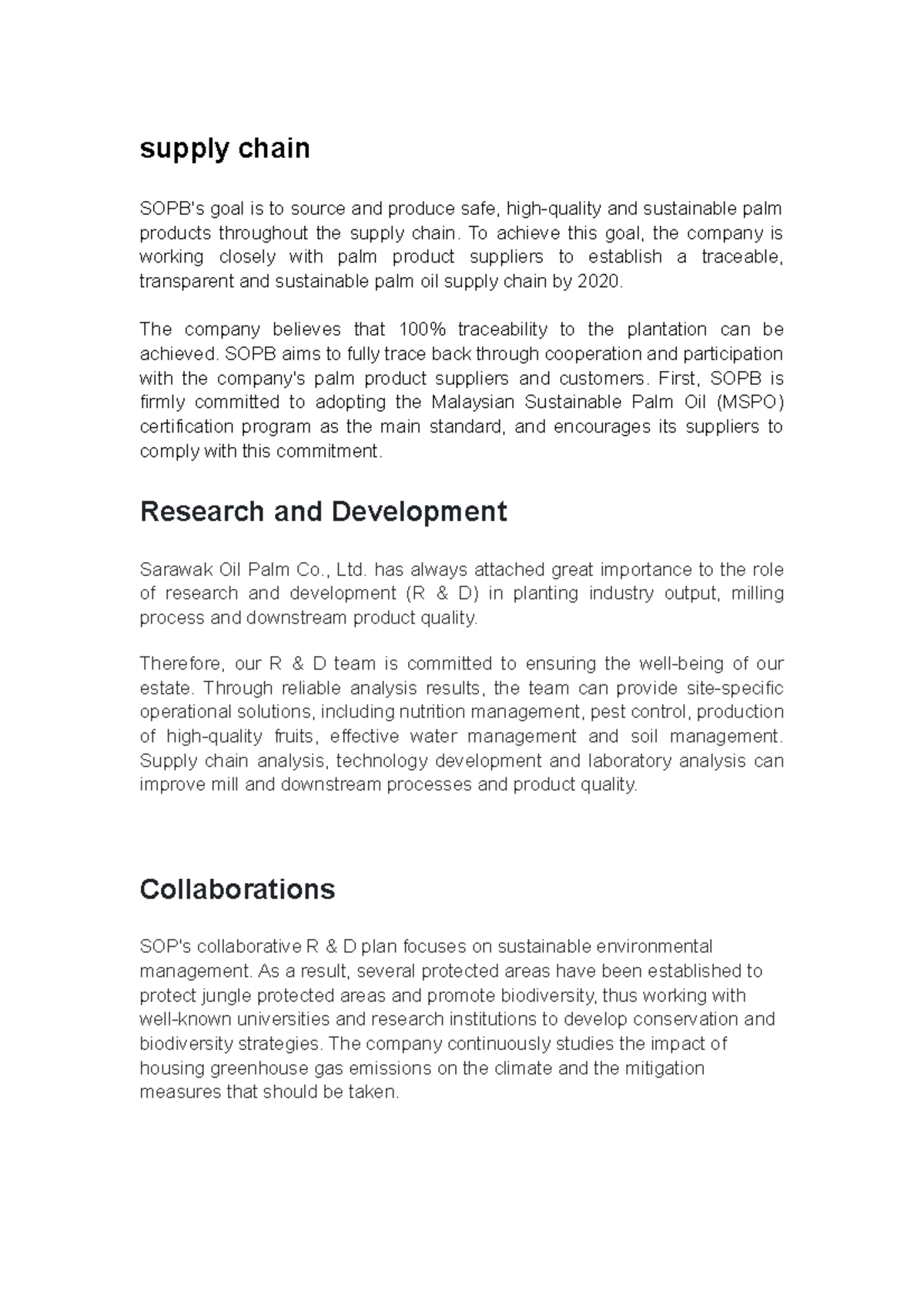 Inventory - tutorial - supply chain SOPB's goal is to source and ...