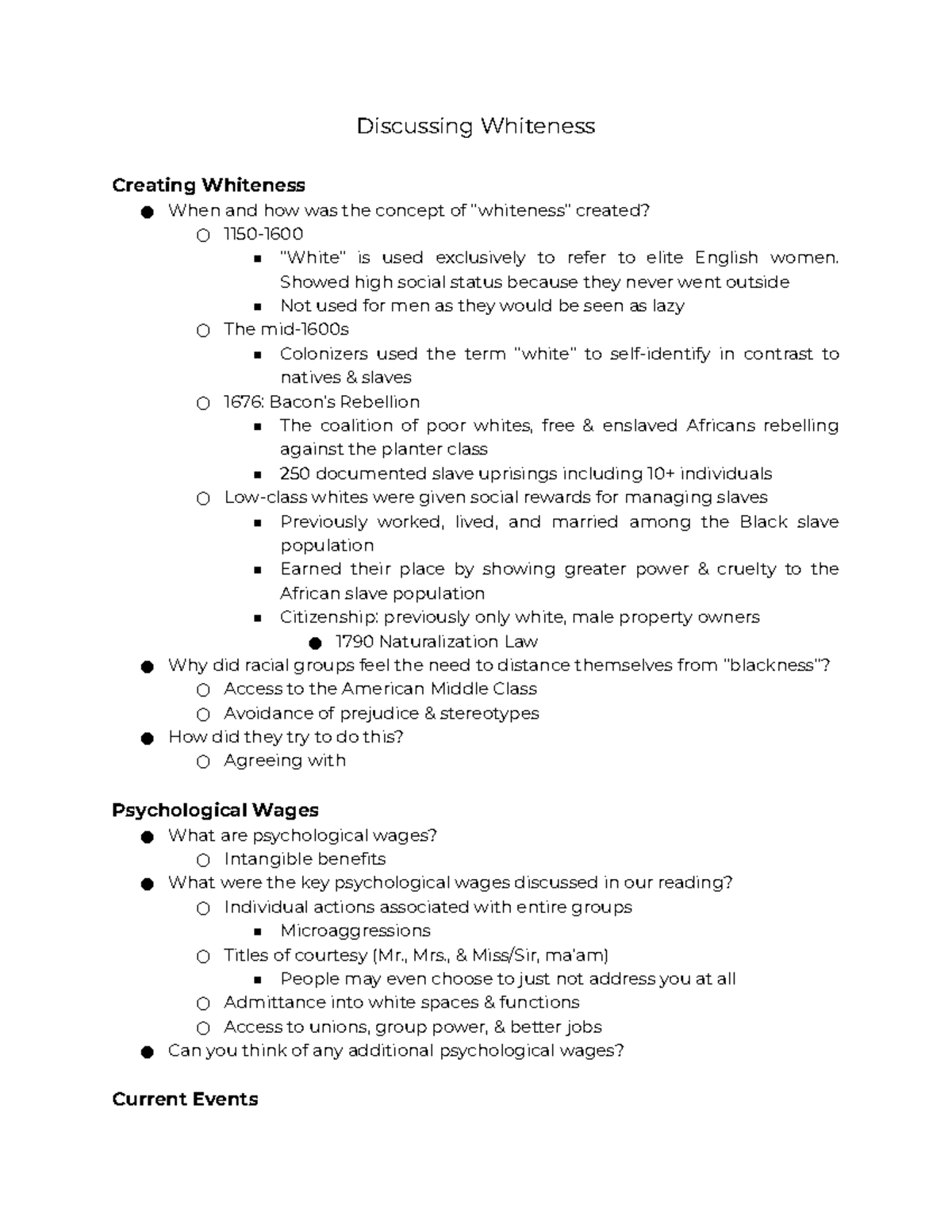 Discussing Whiteness - Teacher: Heather Gifford - Discussing Whiteness ...