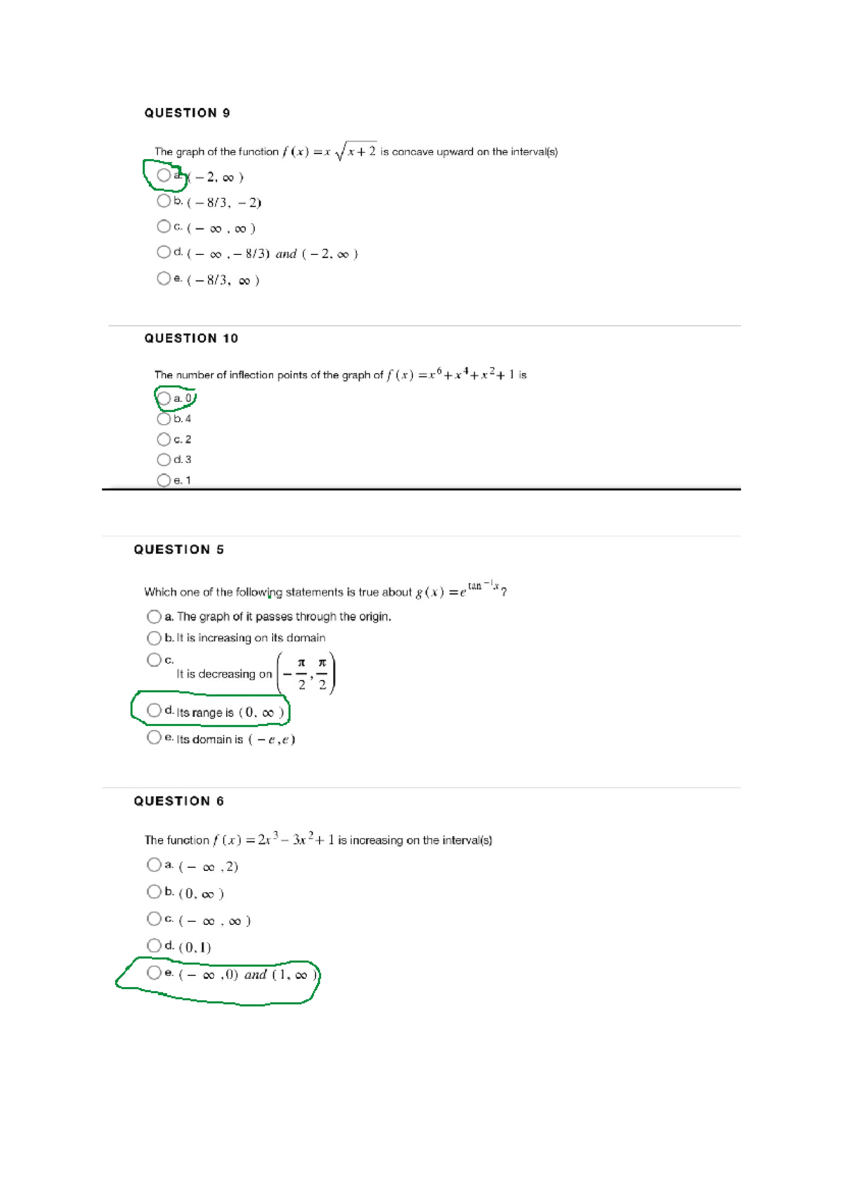 Calculus Answers DOC - Studocu