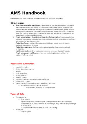 AMS - An example of how to successfully answer AMS questions in an ...