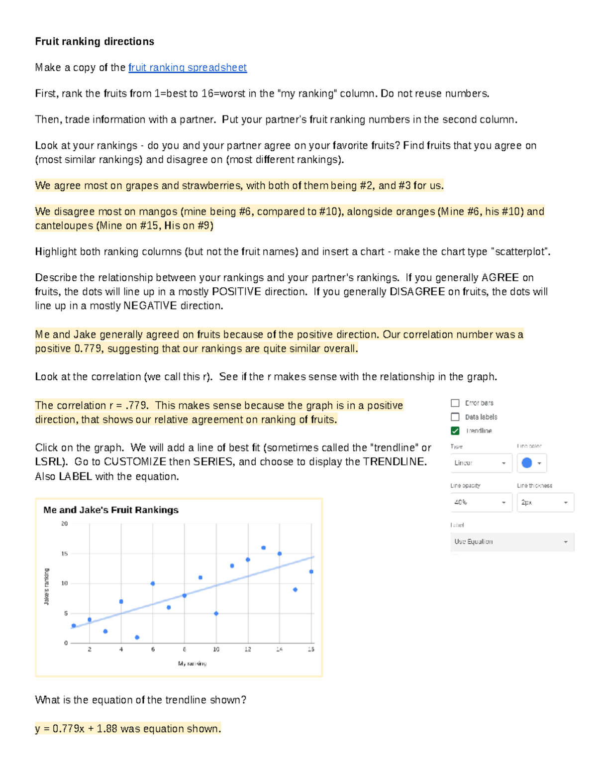 Fruit Ranking for Data Science - Fruit ranking directions Make a copy ...