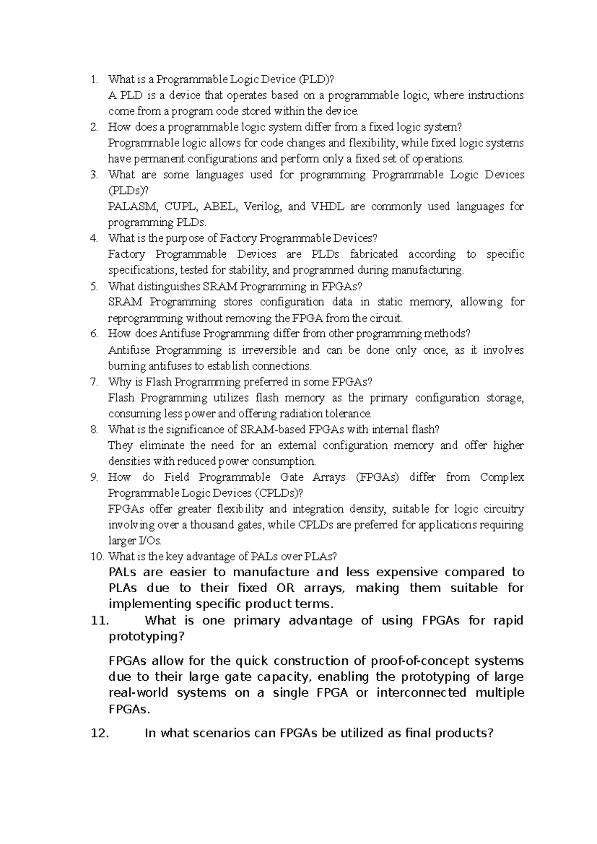 PLD SA - What is a Programmable Logic Device (PLD)? A PLD is a device ...