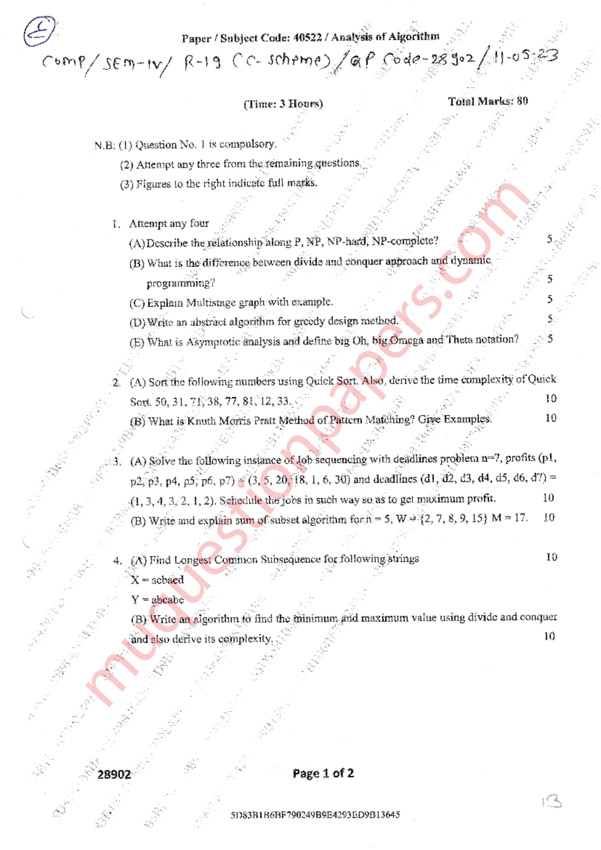 Be computer-engineering semester-4 2023 may analysis-of-algorithmrev-2019-c-scheme - Fnper i ...
