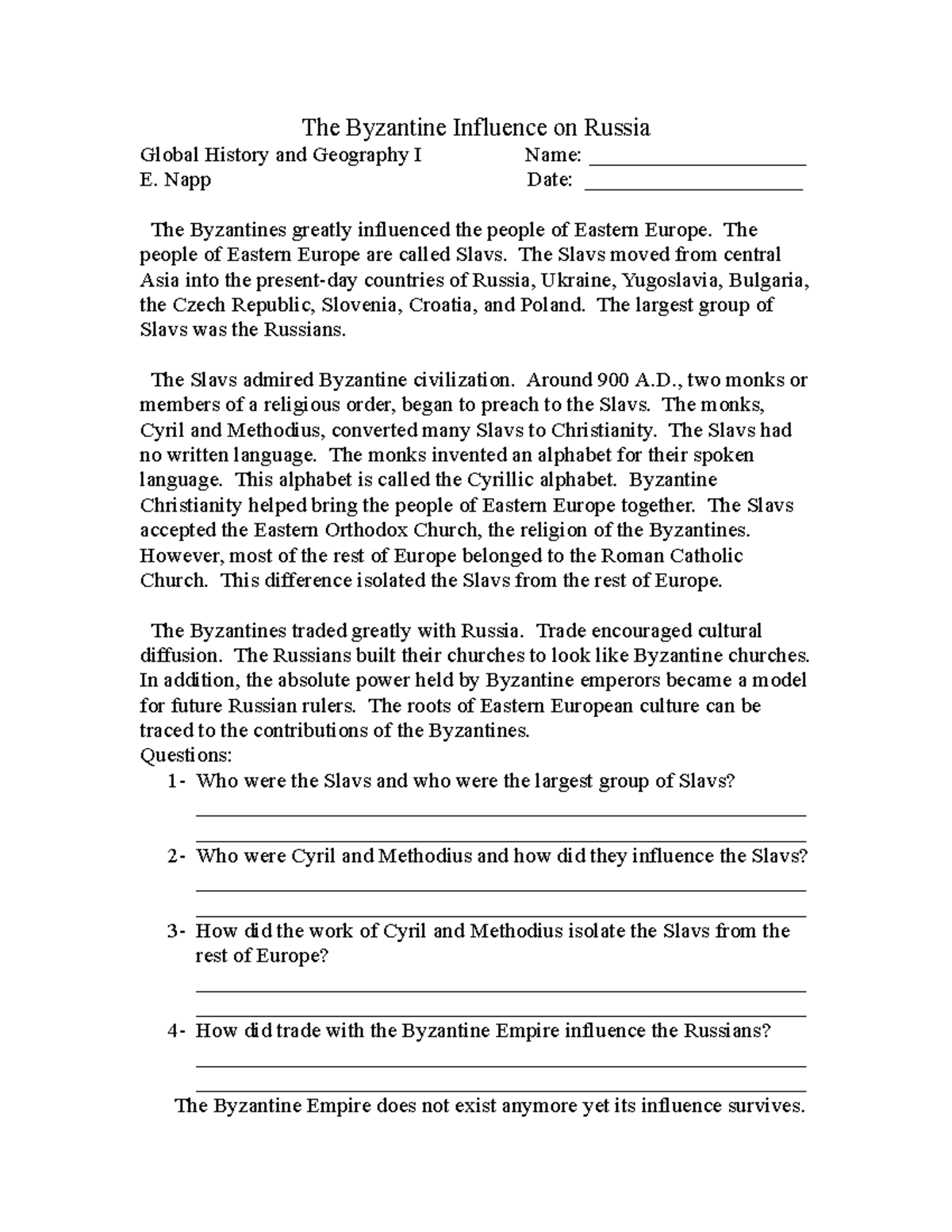 The Byzantine Influence on Russia (35) - The Byzantine Influence on ...