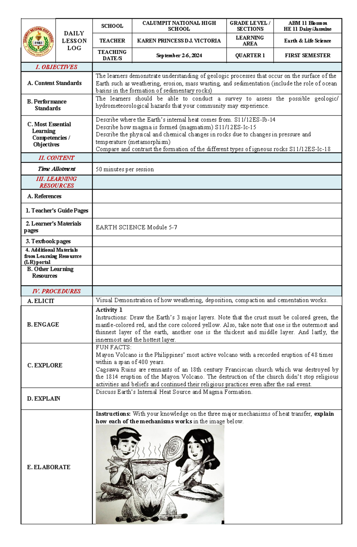 EALS-Week6-DLL - Lesson Plan - DAILY LESSON LOG SCHOOL CALUMPIT ...