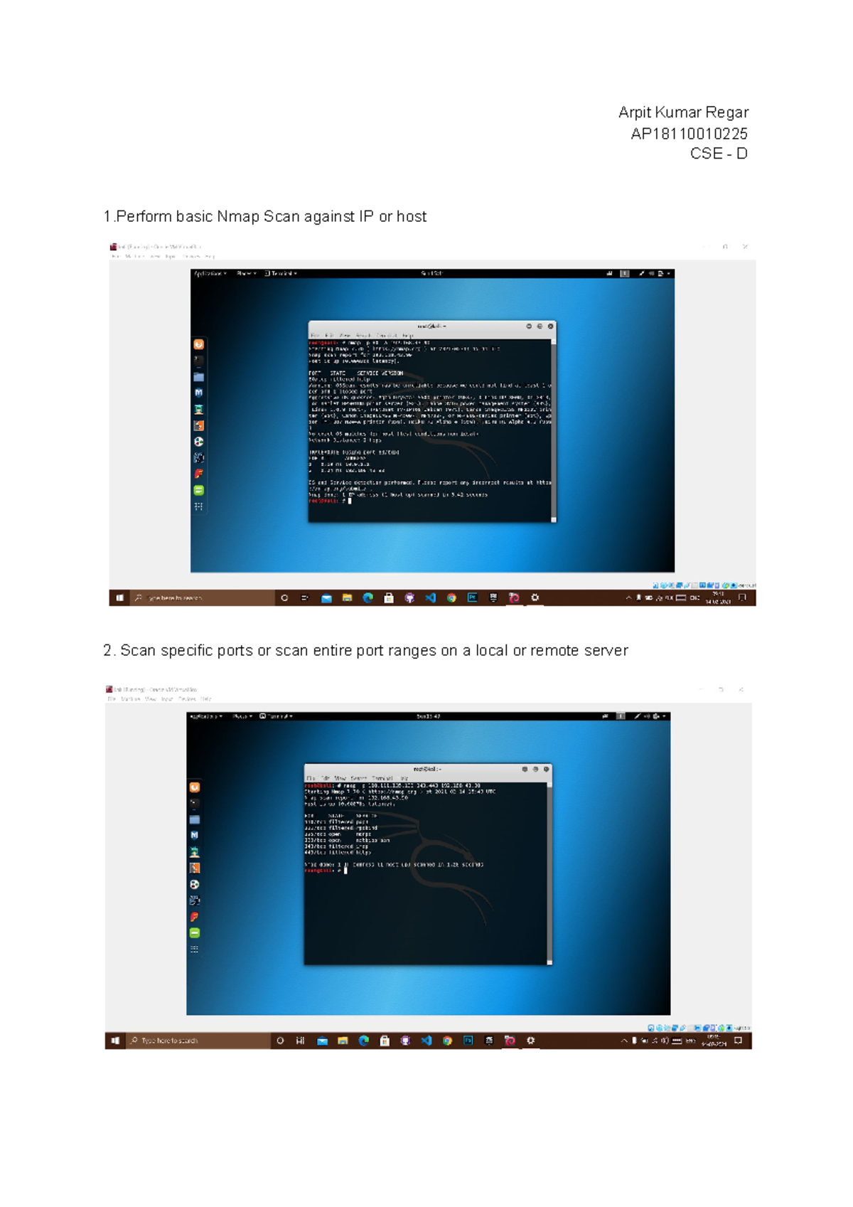 Lab Assign 2 - Cryptography and Network Security - Arpit Kumar Regar AP ...
