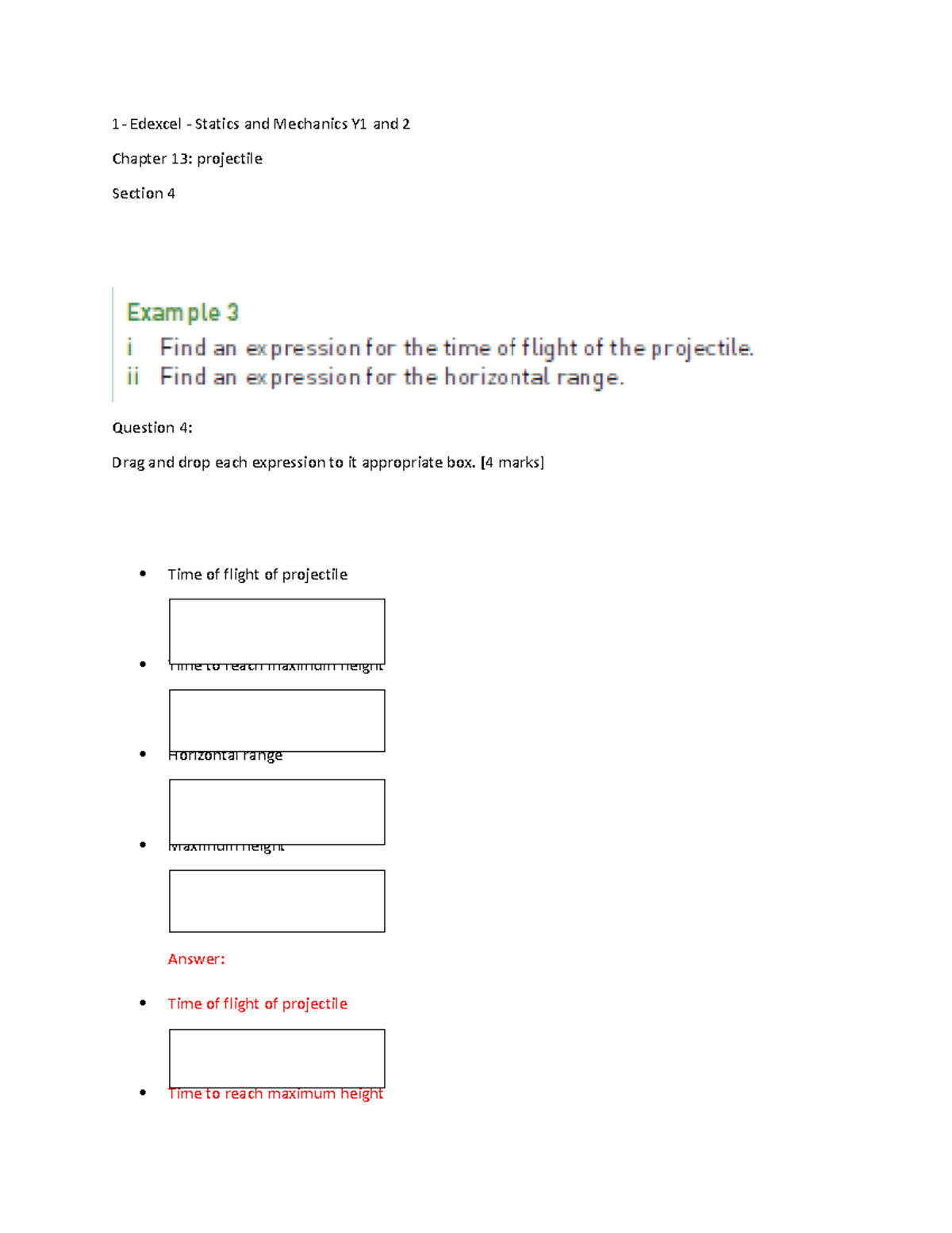 6.4 R1 - Simple mechanics practice questions - 1- Edexcel - Statics and ...