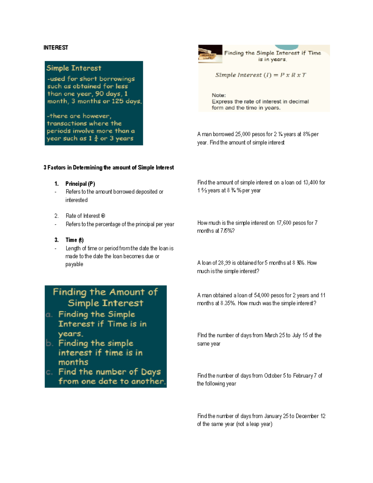 Bus Math - ABM - Grade 12. Business Math notes 1st Sem - INTEREST 3 ...