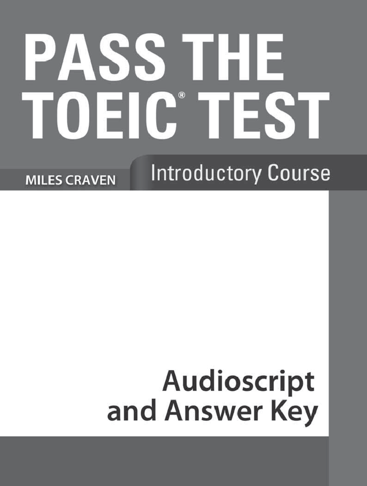 Pass the Toeic Introductory AK - PART 1 – Photographs Try It Out p3 Track 1 [F-Br] (A) She’s ...