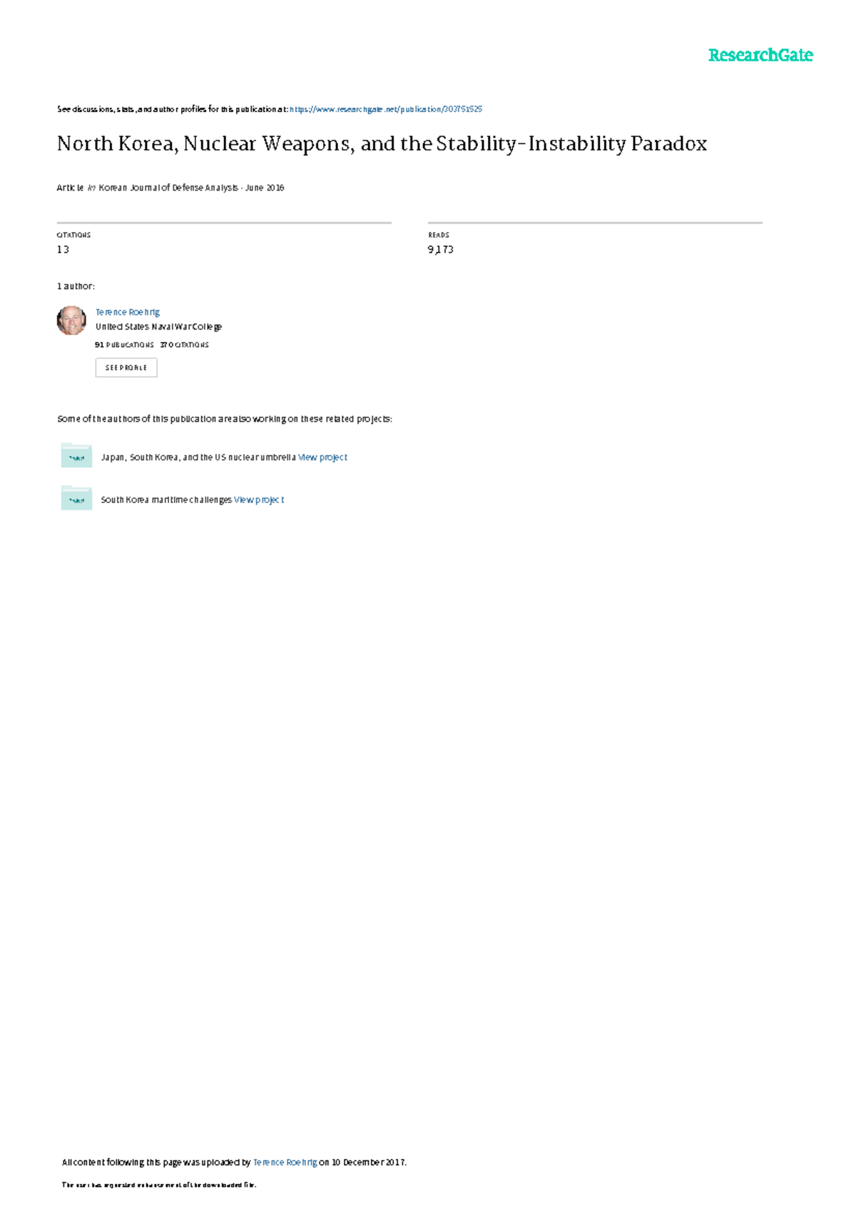 02 Terence Roehrig NK-Stability Instability Paradox - See discussions ...