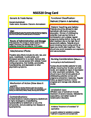 Medication card - med card - Medication Card: Sertraline (Zoloft) Class ...