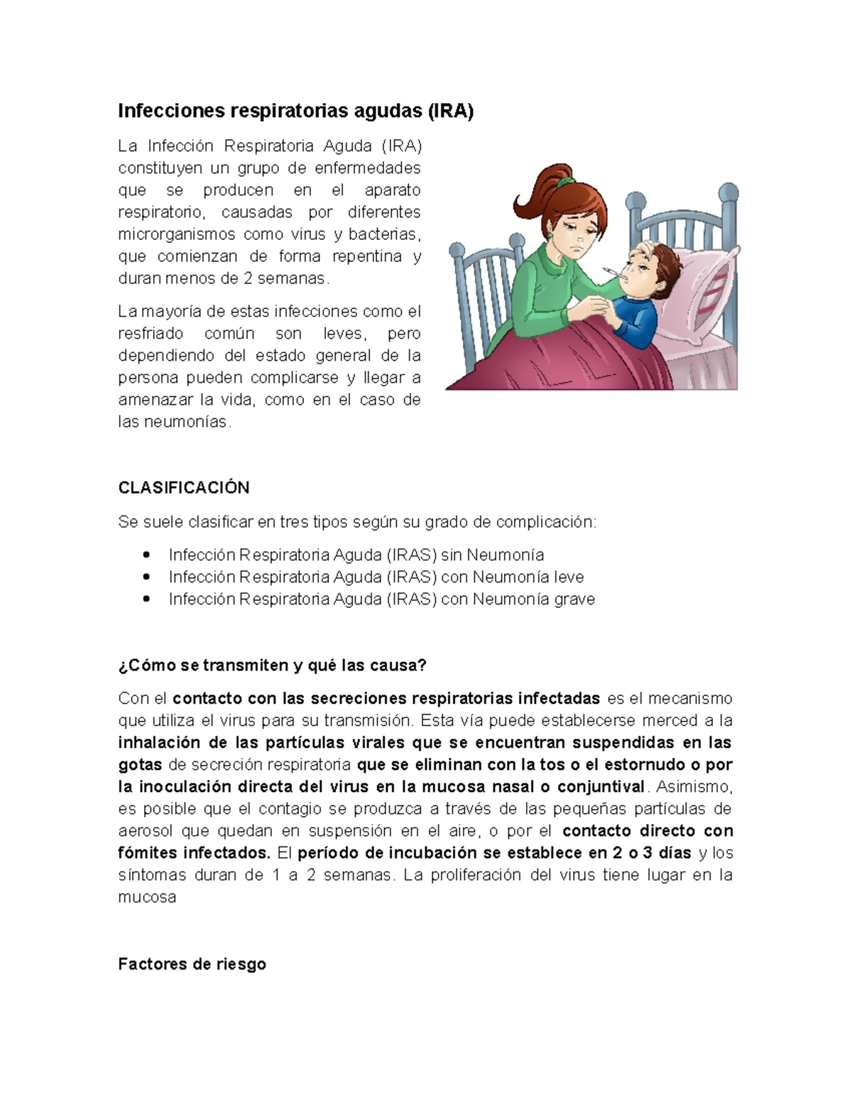IRAS Y EDAS que es y como se transmite - Infecciones respiratorias ...