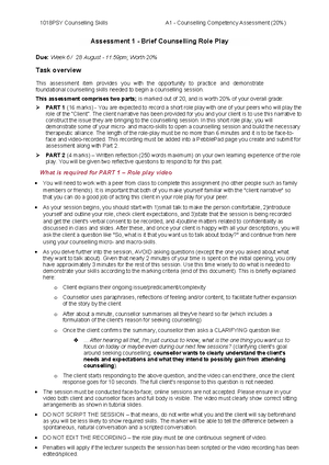 Combined Counselling Session Script - Combined Counselling Session ...