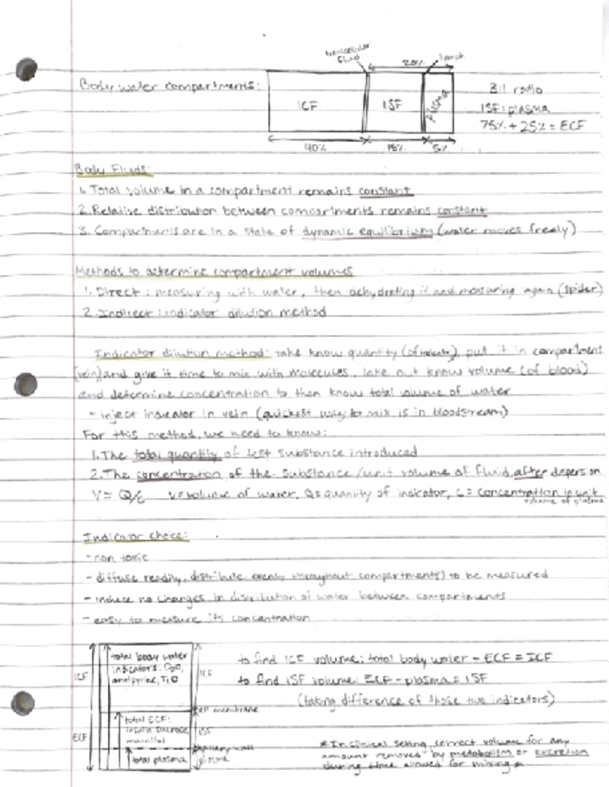 IMG 1970 - Handwritten notes from lecture 1 body fluids - transcellular ...