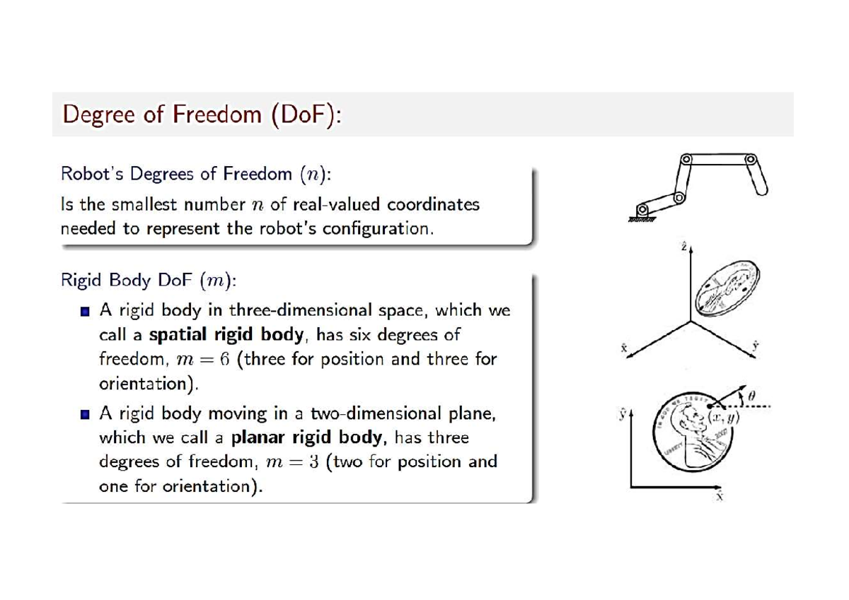 DOF-problems PR - Degree of Freedom (DoF): O Degrees of Freedom (n): Is the smallest number n of ...