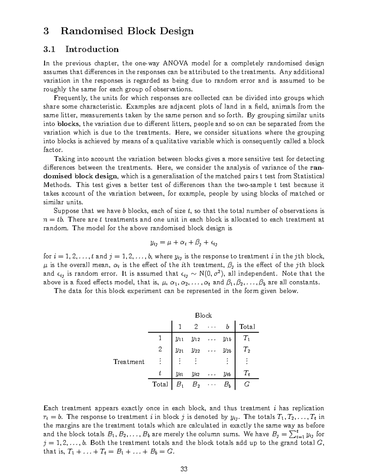 MTH6134 2017-2018 Course Notes 8 - 3 Randomised Block Design 3 ...