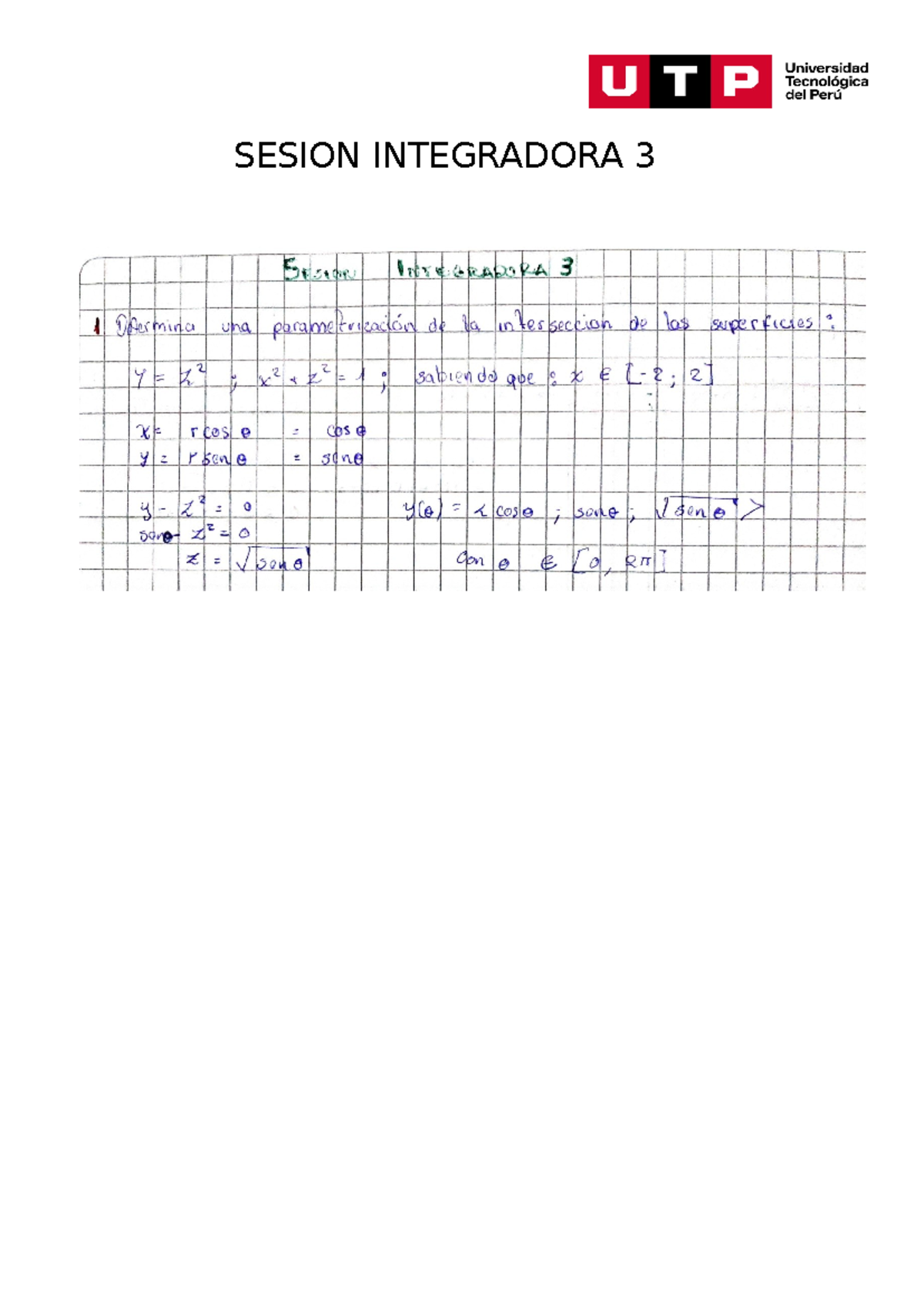 Sesion Integradora 3 - dsgafagfsd - UTP Universidad Tecnológica del Perú SESION INTEGRADORA 3 ...