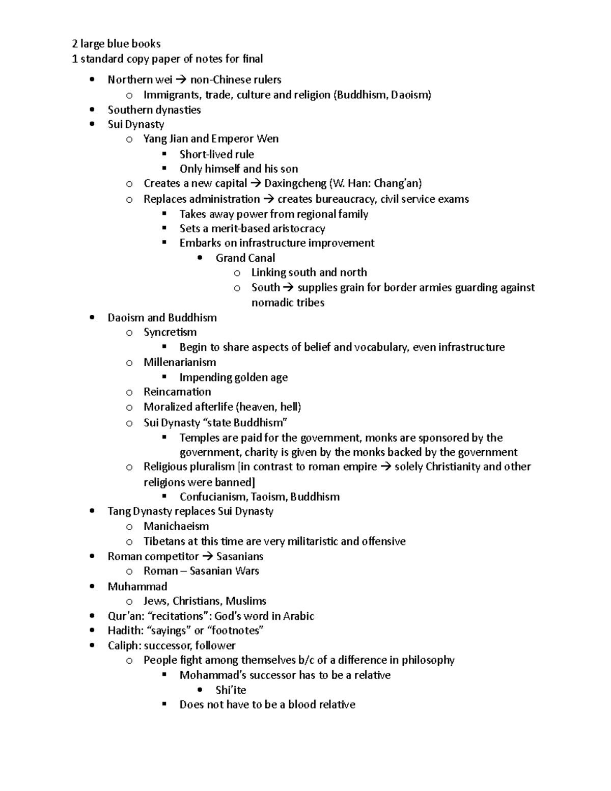 HIST2A 12:3 - 6th lecture notes - 2 large blue books 1 standard copy ...