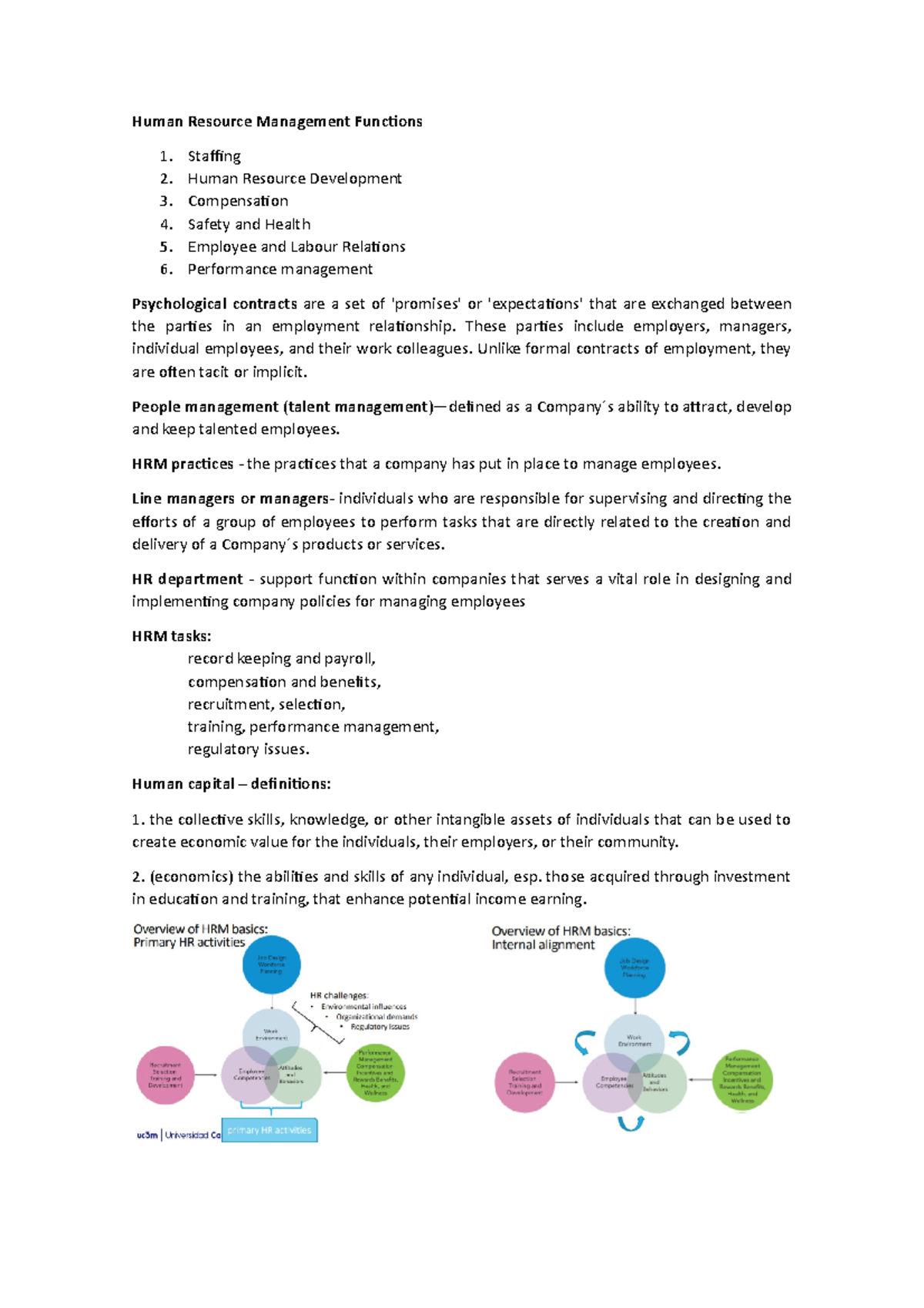 HHRR - Human Resource Management Functions Staffing Human Resource ...