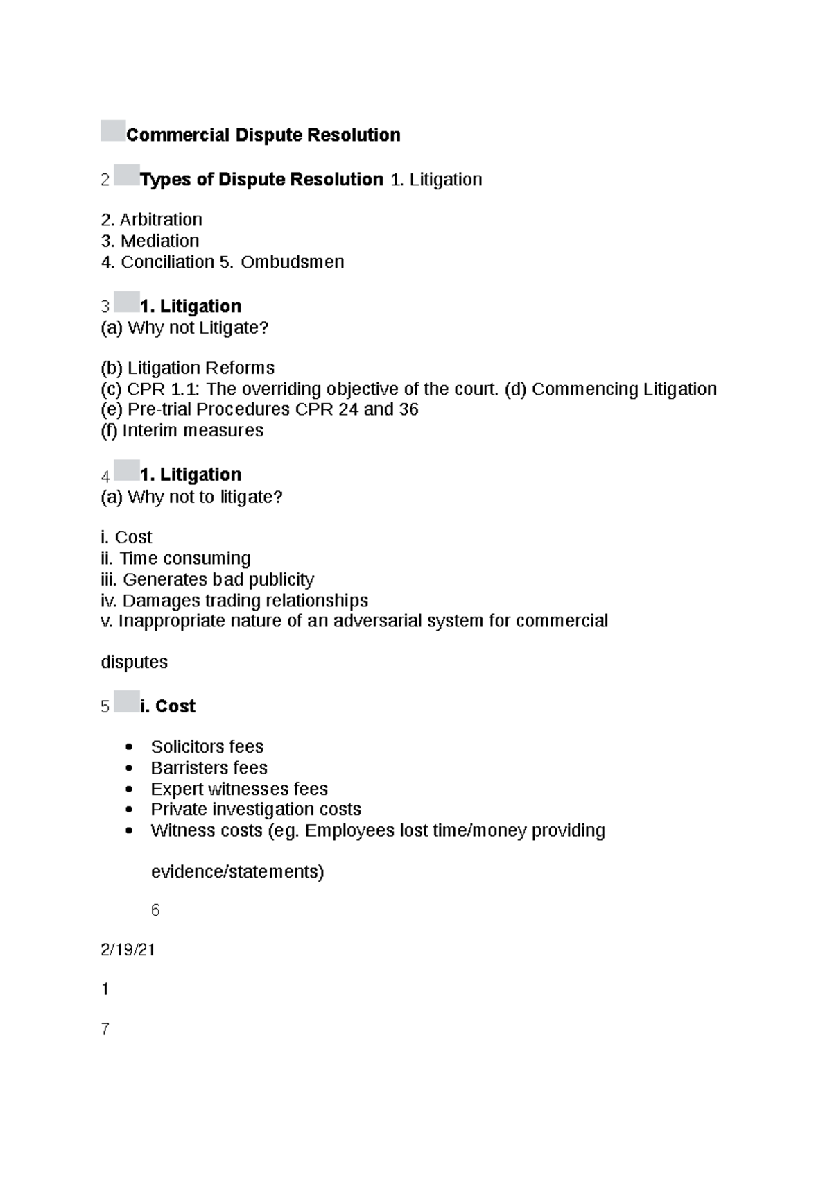 Commercial Dispute Resolution - commerical - Commercial Dispute ...