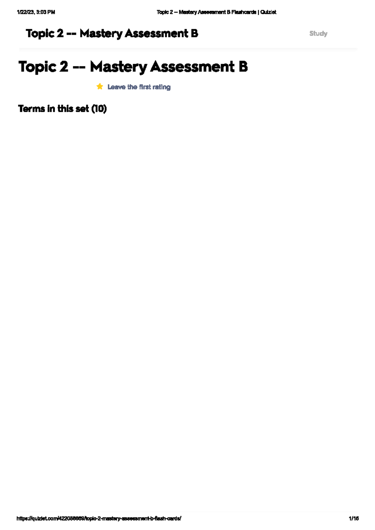 Topic 2 - Mastery Assessment B - Finance - Studocu