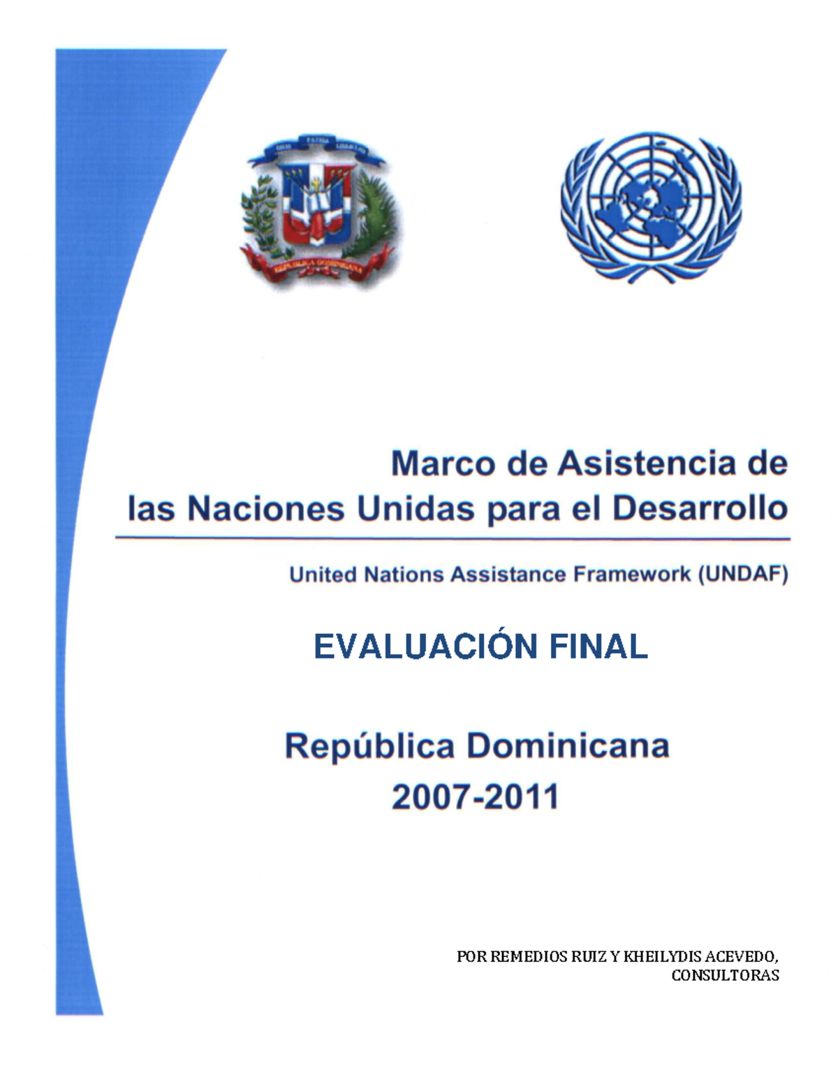 Manud Undaf 2007 2011 Evaluacion Final Vfinal 230512 - EVALUACIÓN FINAL ...