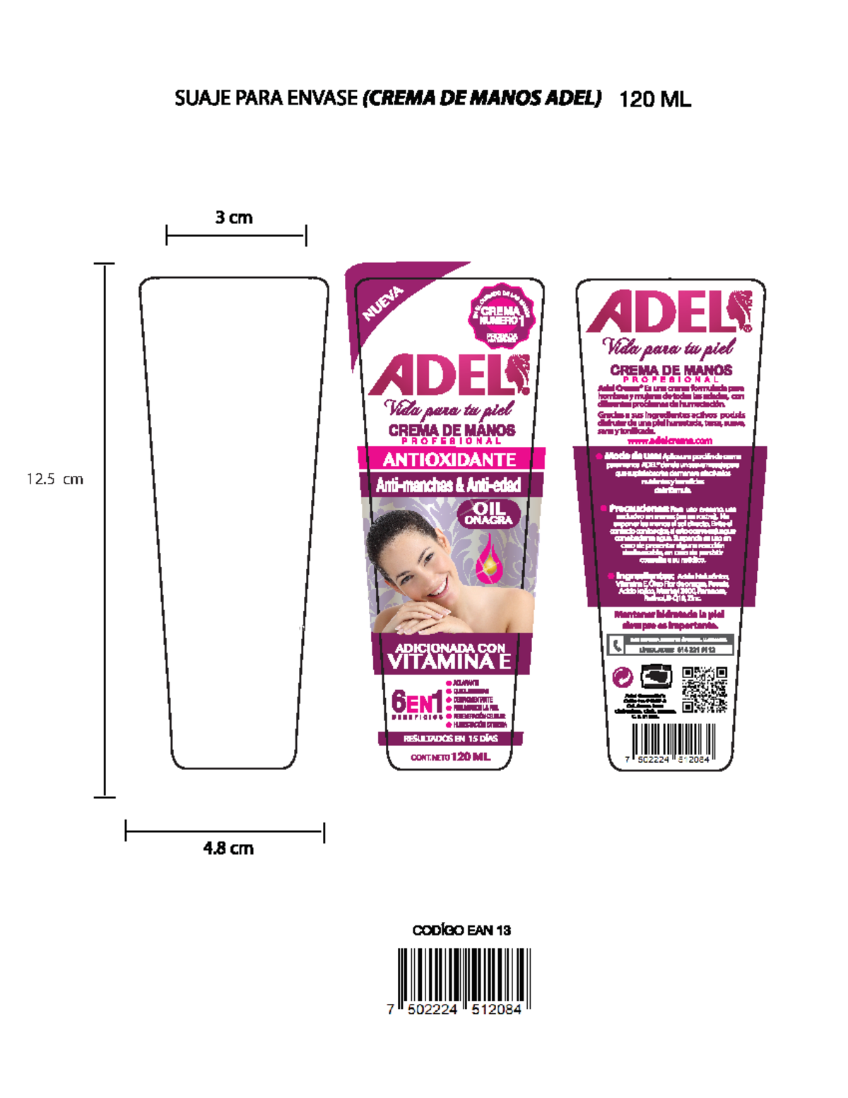 Master ADEL Crema DE Manos para el cuidado de todos mujeres y hombres ...