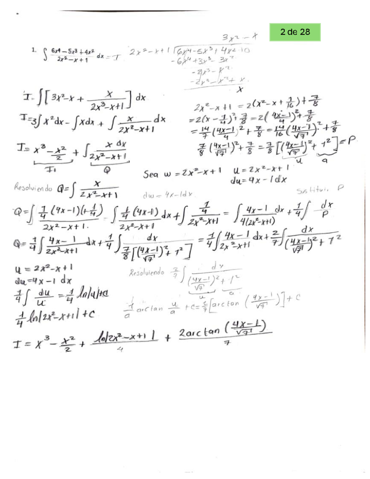 Integrales Resueltas-1 - Calculo diferencial e integral - Studocu