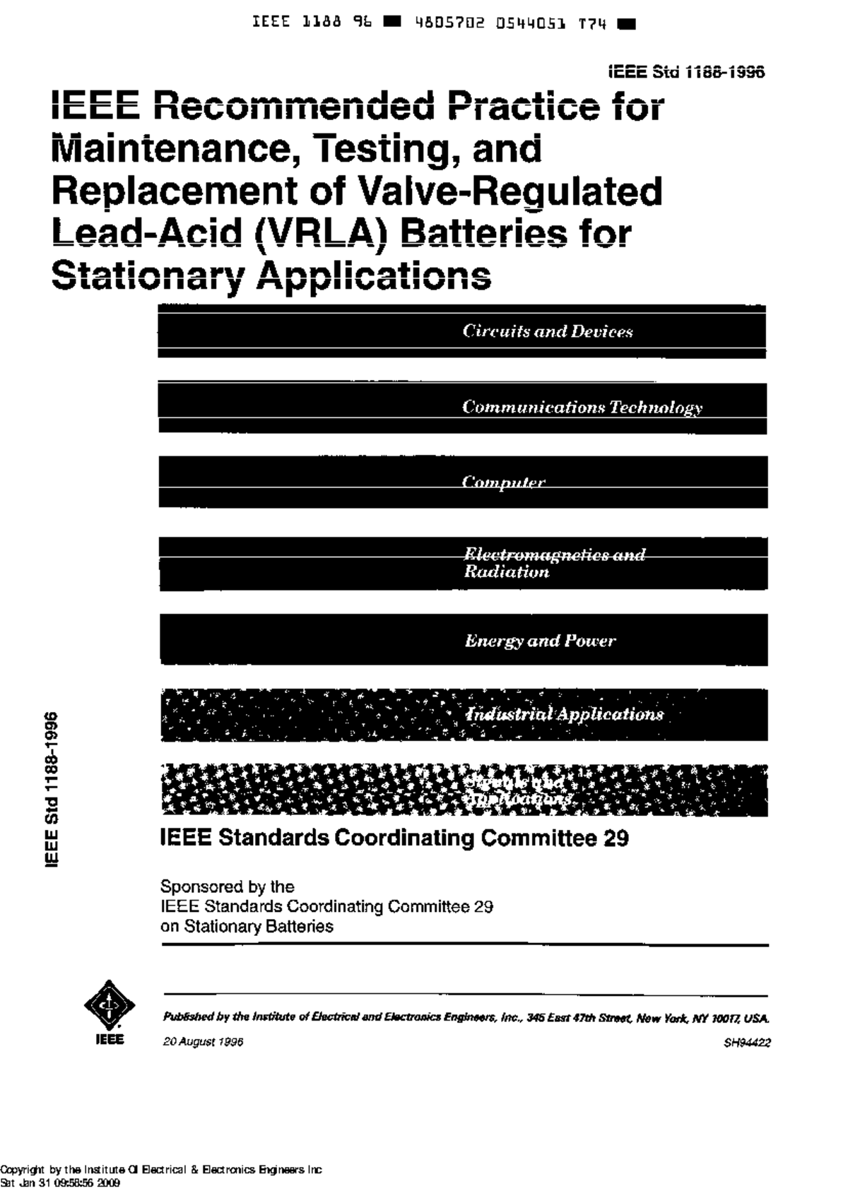 IEEE 1188 1996 - DC Load Bank - Electrical and electronics engineering ...
