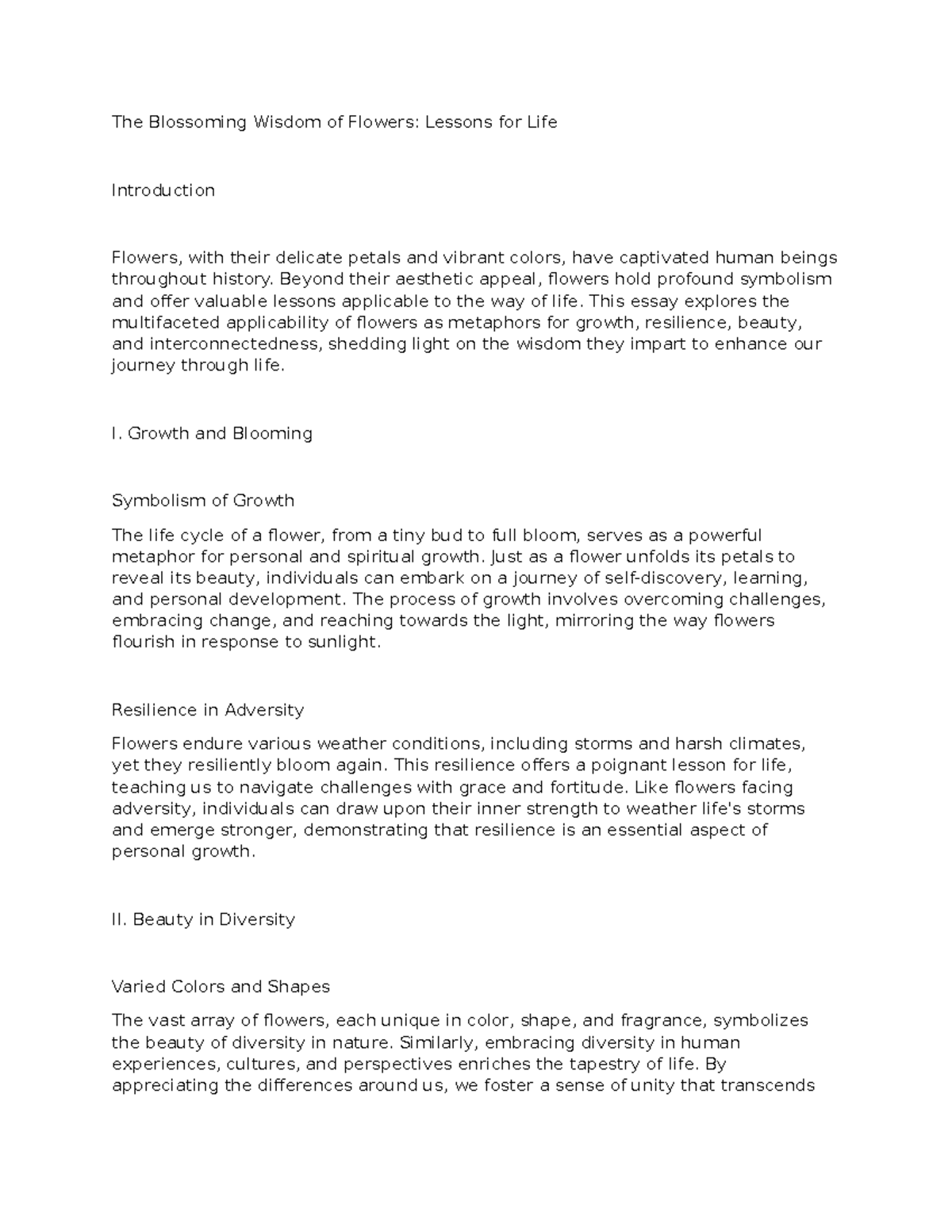 The Blossoming Wisdom of Flowers - Beyond their aesthetic appeal ...