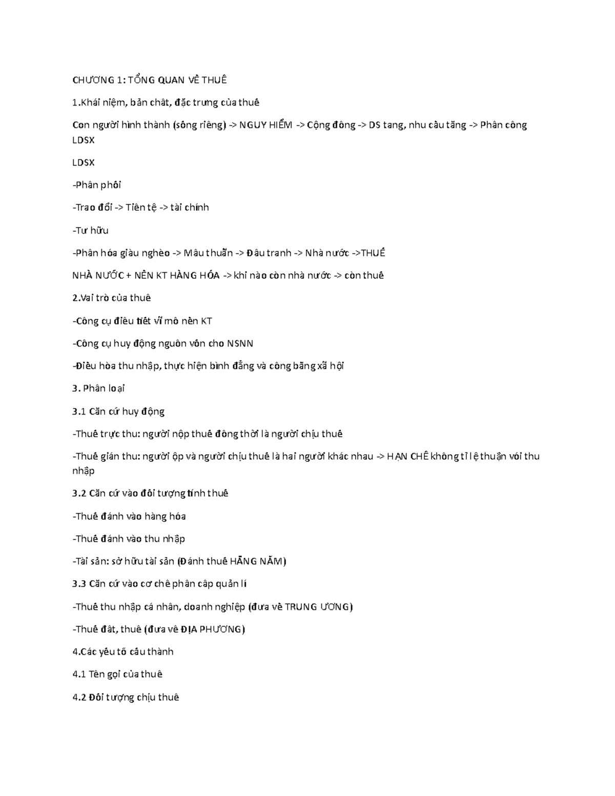 Hệ thống thuế VN - CH ƯƠNG 1: T ỔNG QUAN VỀỀ THUỀẾ 1ái ni m, b n chấất, đ c tr ng c a thuếấệ ả ặ ...
