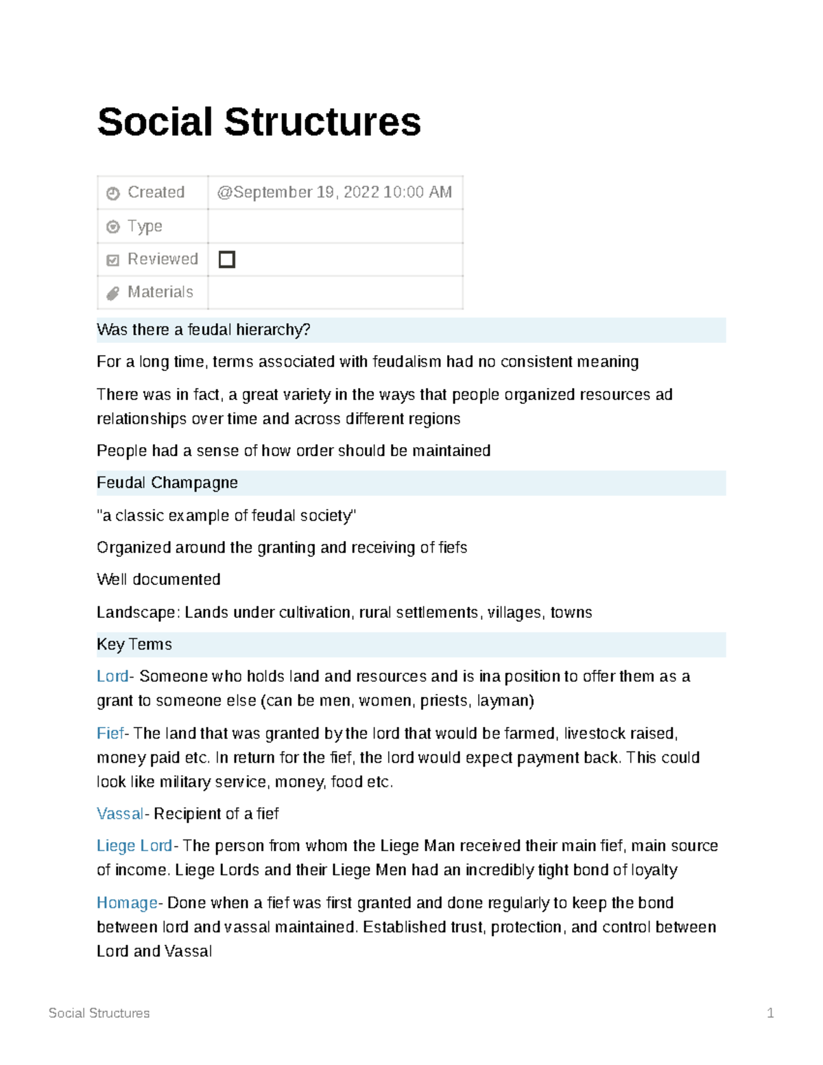 Social Structures - Prof. Smith - Social Structures 1 Social Structures ...