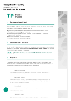 Examen Trabajo Práctico 1 [TP1]-90% - Trabajo Práctico 1 [TP1] Comenzado: 27 de mayo en 14 ...