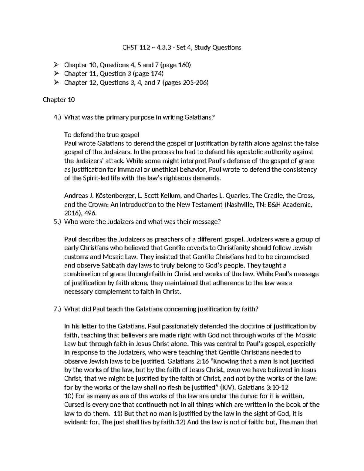 CHST 112 ~ 4.3.3 - Set 4, Study Questions - CHST 112 ~ 4.3 - Set 4 ...