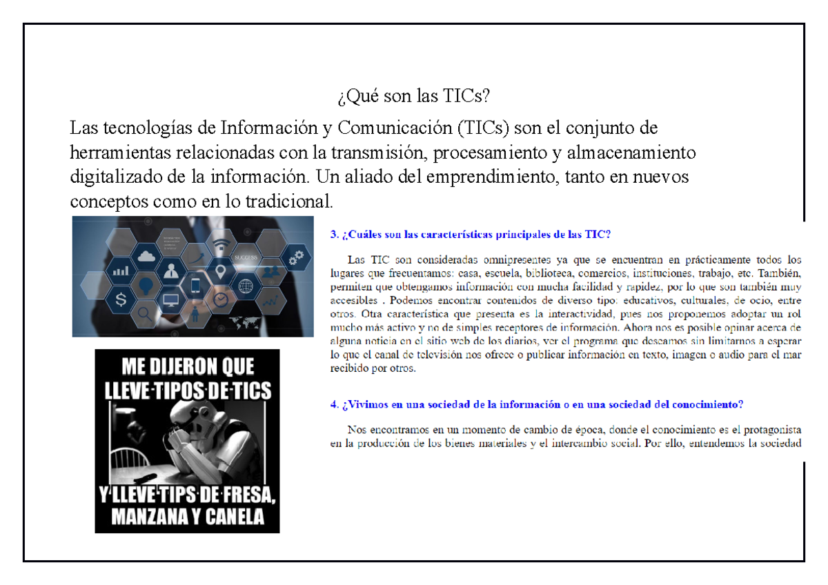 Qué son las TICs - ¿Qué son las TICs? Las tecnologías de Información y ...