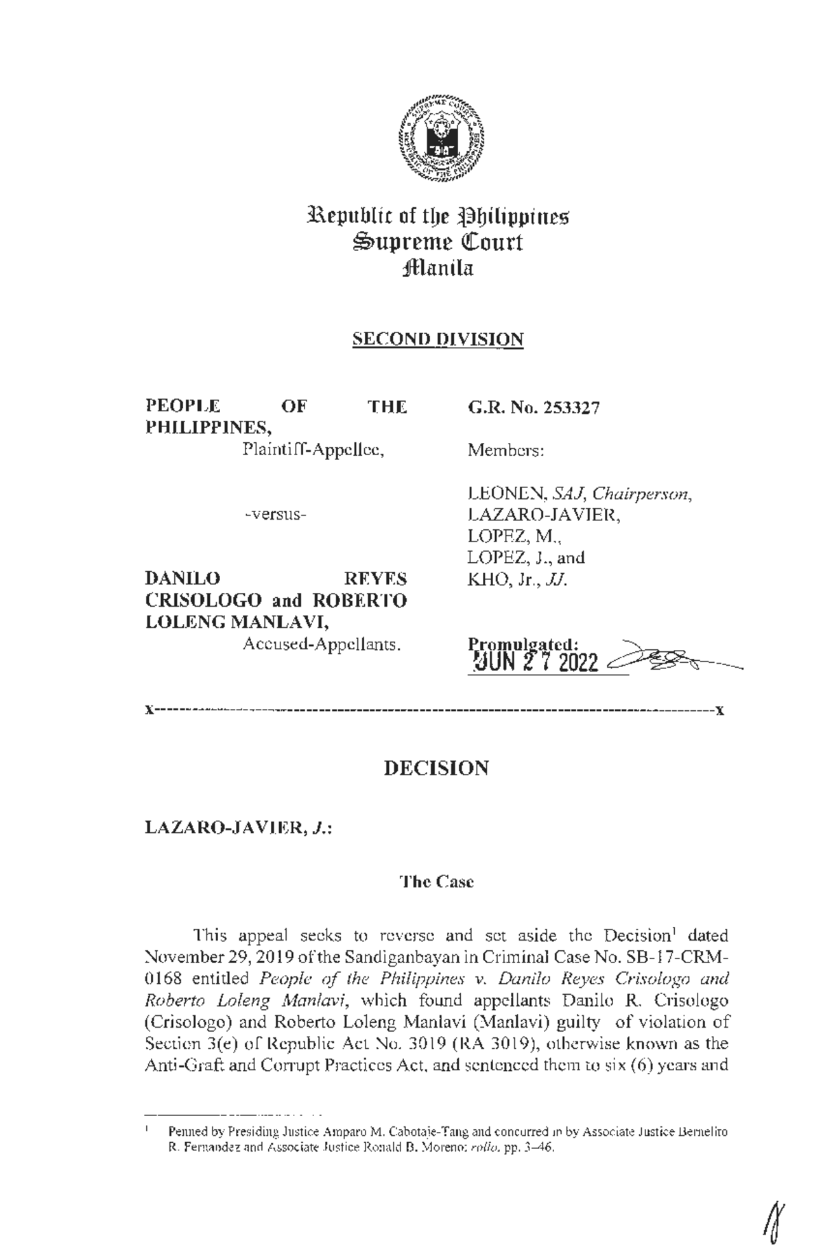 Gr 253327 2022 - dssdasd sadsadas - l.epublic of tbe llbilippines ...