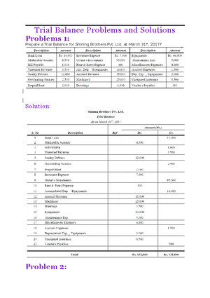 Three Financial Statements - These three core statements are ...