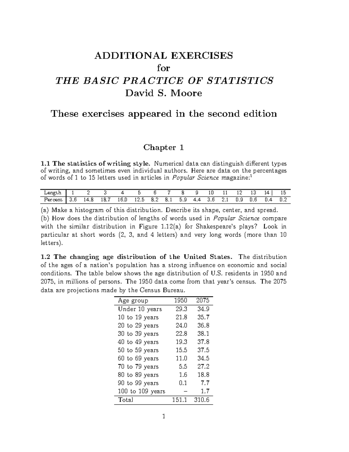 Add exercises - Don't mind - ADDITIONAL EXERCISES for THE BASIC ...